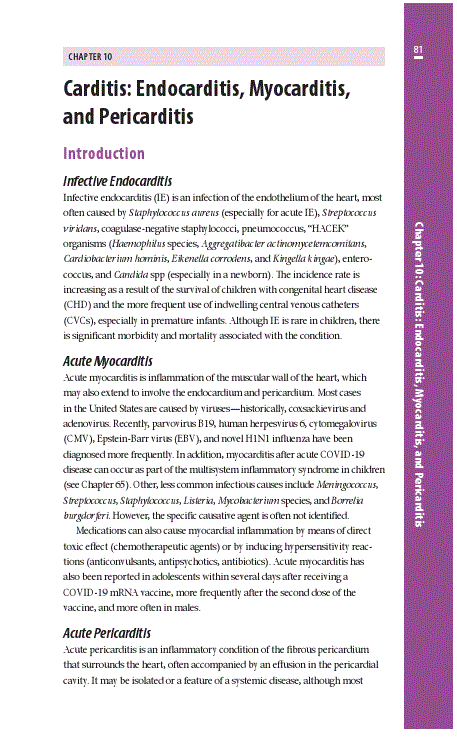 Carditis: Endocarditis, Myocarditis, and Pericarditis | Caring for the ...