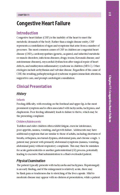 Congestive Heart Failure | Caring for the Hospitalized Child: A ...