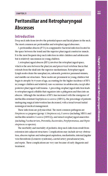 Peritonsillar and Retropharyngeal Abscesses | Caring for the ...