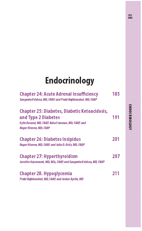 Acute Adrenal Insufficiency | Caring for the Hospitalized Child: A ...