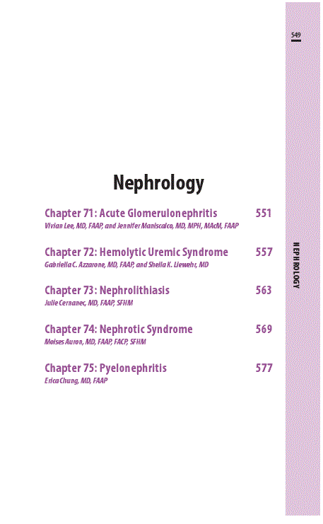 Acute Glomerulonephritis | Caring for the Hospitalized Child: A ...