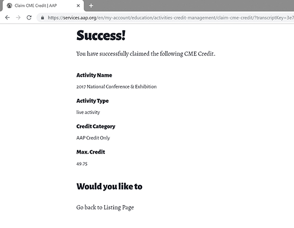 5 steps to submit MOC activities, claim CME credit | AAP News ... 5 steps to submit MOC activities, claim CME credit | AAP News ...