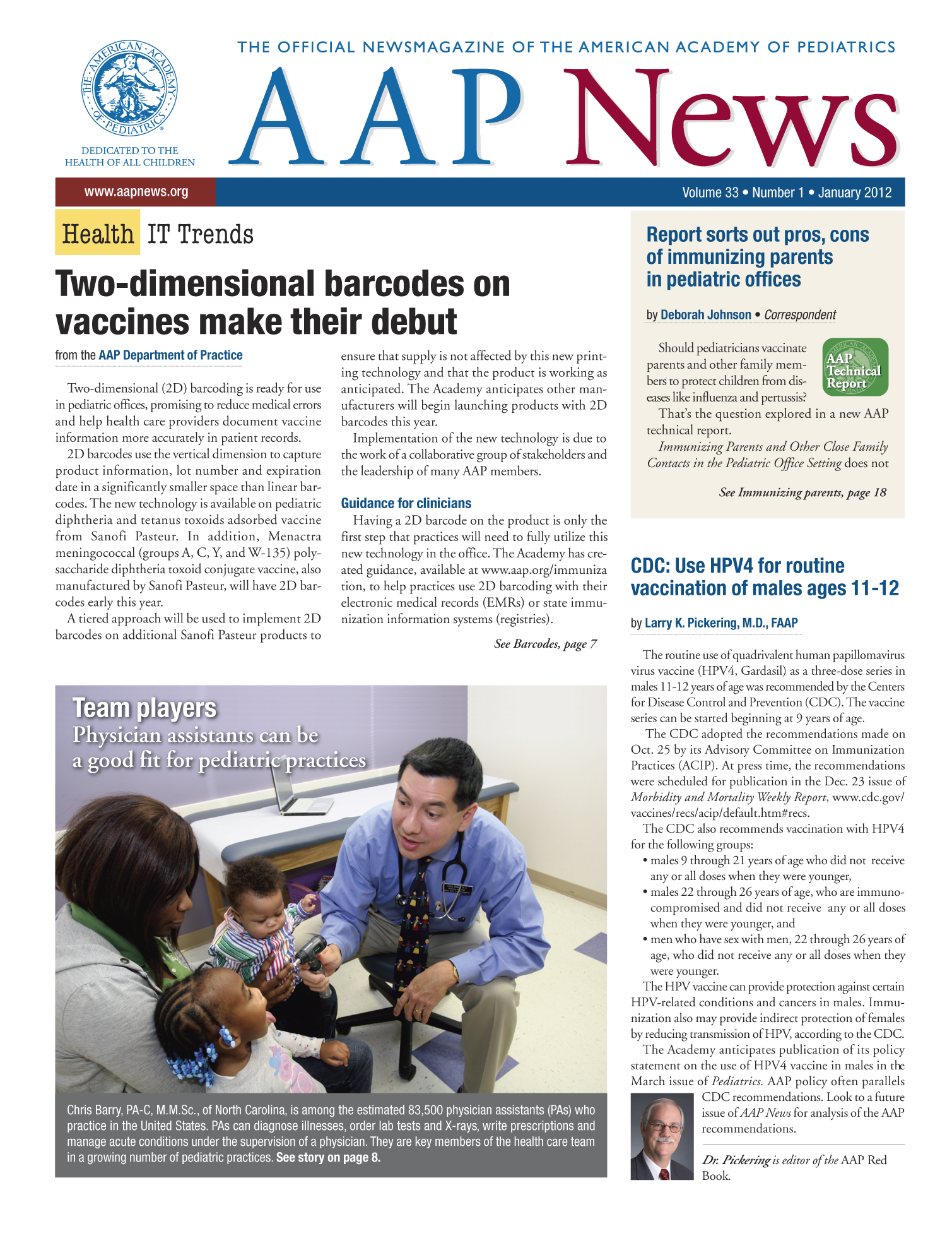 Volume 33 Issue 1 | AAP News | American Academy of Pediatrics
