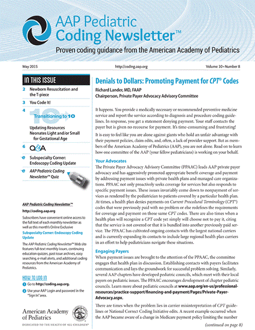 Subspecialty Corner: Endoscopy Coding Update (Online Exclusive) | AAP ...