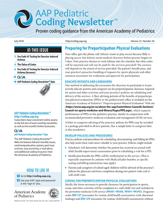 The Value of Codes | AAP Pediatric Coding Newsletter | American Academy ...