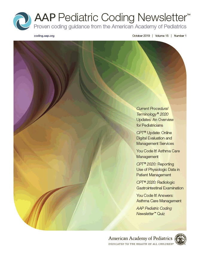 Volume 15 Issue 1 | AAP Pediatric Coding Newsletter | American Academy ...