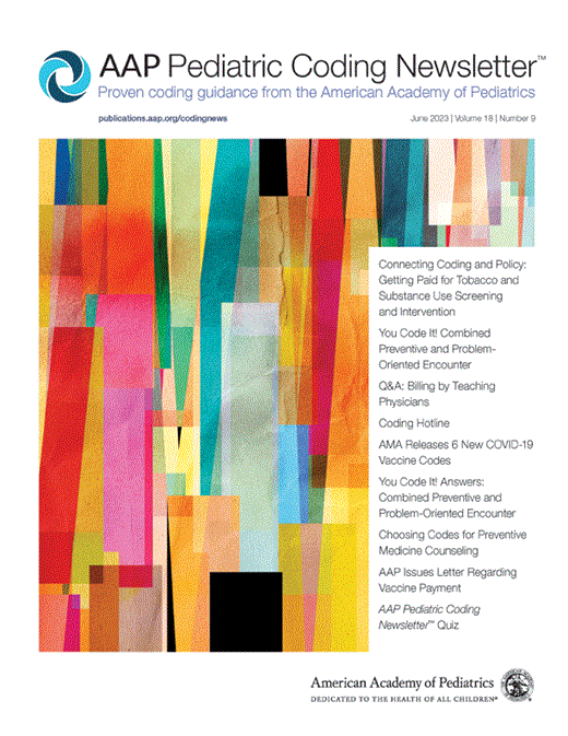 Choosing Codes for Preventive Medicine Counseling | AAP Pediatric ...