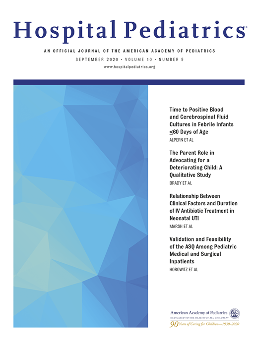 Validation and Feasibility of the ASQ Among Pediatric Medical and ...