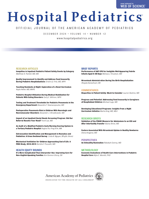 Nirsevimab Administration During the Birth Hospitalization | Hospital ...