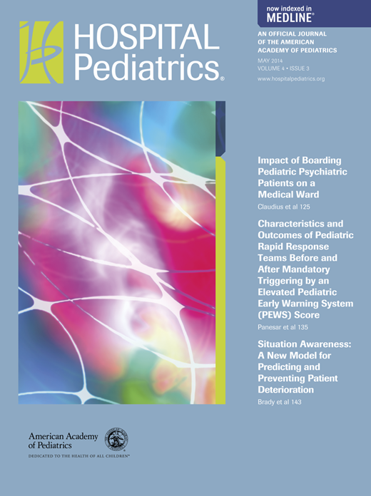 Impact of Boarding Pediatric Psychiatric Patients on a Medical Ward ...