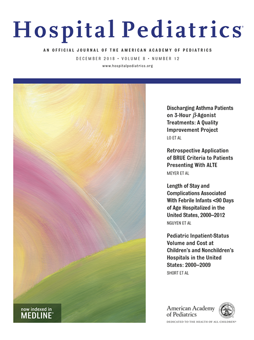 Volume 8 Issue 12 | Hospital Pediatrics | American Academy of Pediatrics