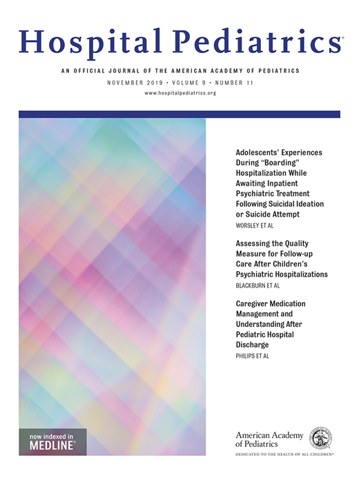 A Clinical Pathway to Standardize Care of Children With Delirium in ...