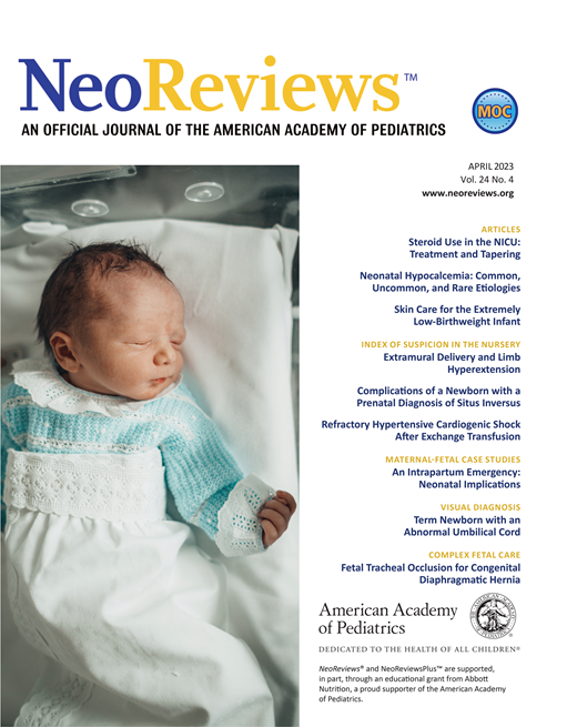 Extramural Delivery and Limb Hyperextension | NeoReviews | American ...