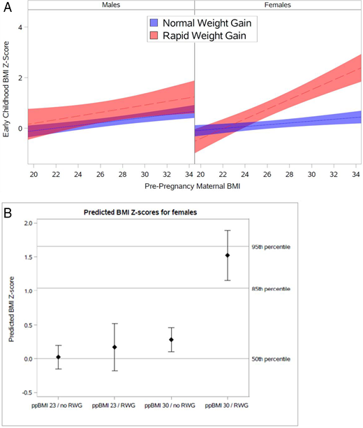 Association of Maternal BMI and Rapid Infant Weight Gain With Childhood ...
