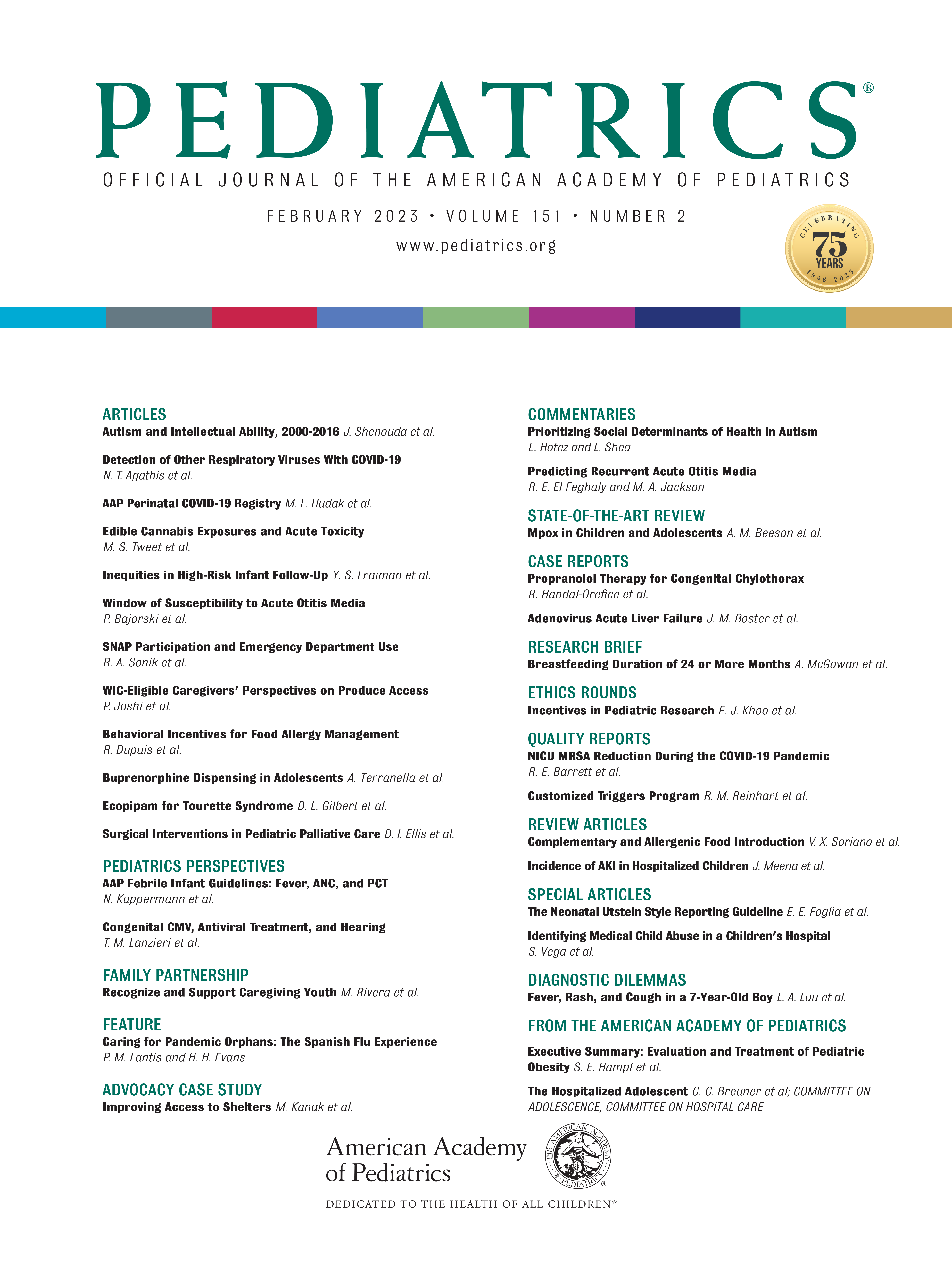 Browse Covers | Pediatrics | American Academy of Pediatrics