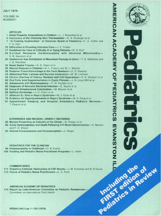 PEDIATRICS, We Salute You! | Pediatrics In Review | American Academy of ...